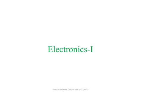 Zener Diode Characteristics Applications