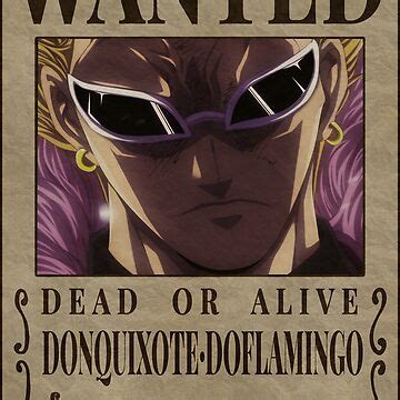 Donquixote Doflamingo Bounty One Piece Wanted Art Board Print For