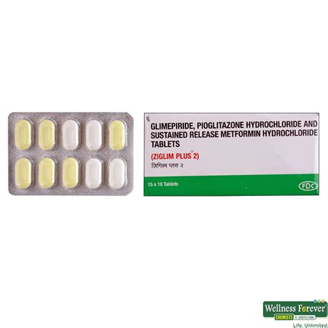 Buy Ziglim Plus 2mg 10 Tablets Online At Best Prices Wellness Forever