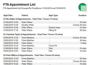 Pearl Dental Software Tutorial Menu