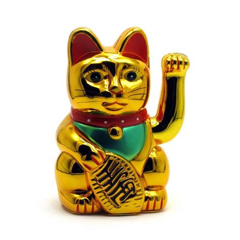 Кішка манекі неко махнуча лапою пластик 180 мм X 130 мм X 90 мм — ціна 464 грн у каталозі