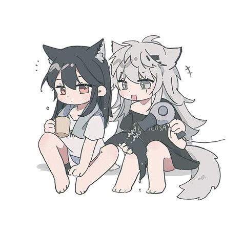 Texas And Lappland Arknights Drawn By Serivyrlw Danbooru