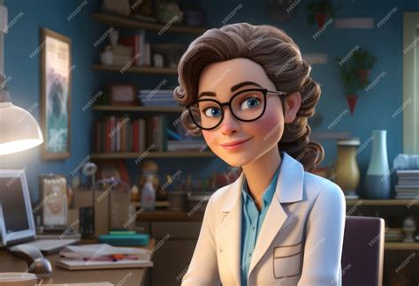 Free Photo Portrait Of 3d Female Doctor