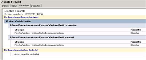 Tuto Désactiver Le Firewall Windows Par Gpo Sys Advisor