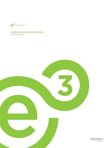 2014 Polyvision E3 Ceramicsteel Product Details Pdf Materiales Química
