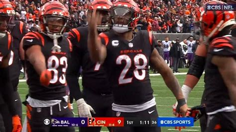 Joe Mixon Coin Toss Td Celebration Bengals Rb Mocks Nfl