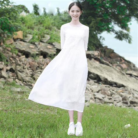 棉质连衣长裙怎么晒 棉碎花连衣长裙 雪纺连衣长裙 第3页 大山谷图库