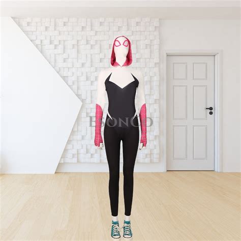 Gwen Stacy Cosplay Costume Gwendolyn Maxine Stacy With Hat Etsy