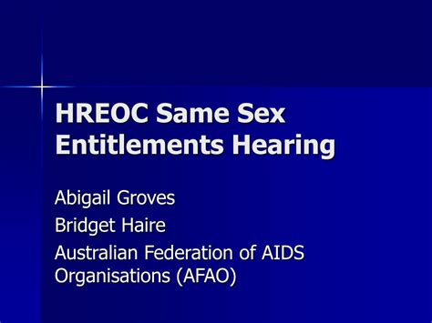 Ppt Hreoc Same Sex Entitlements Hearing Powerpoint Presentation Free