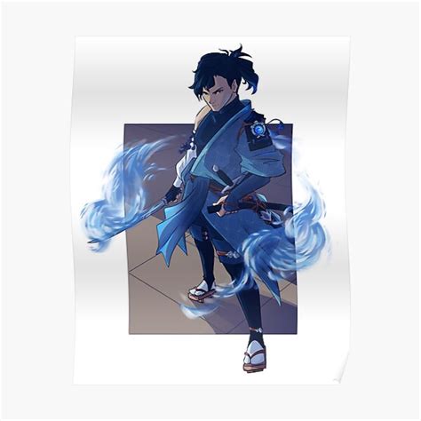 Felix Fe3h As A Genshin Character Poster For Sale By Angryartmeme