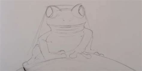 Схема как нарисовать лягушку