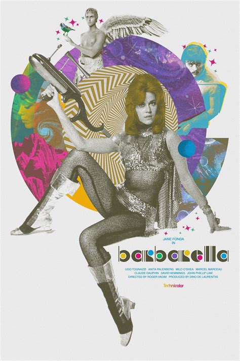 Barbarella Alternative Movie Poster Canvas Wall Art Print John