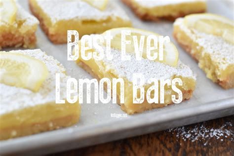 Best Ever Lemon Bars Nobiggie