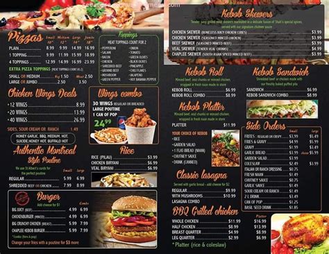 Online Menu Of Shahs Halal Restaurant And Grocery Restaurant Cornwall