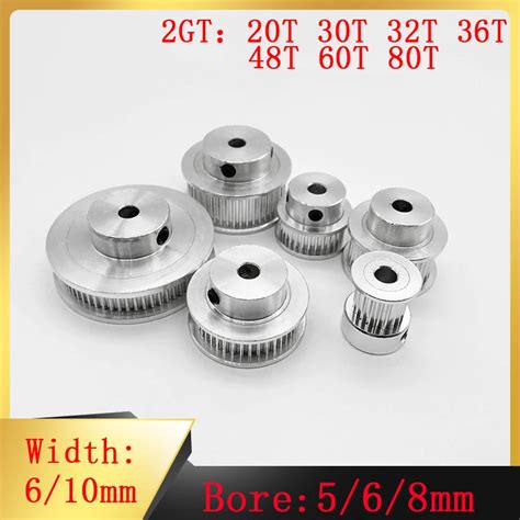 2GT Synchronous Wheel 2M 20T 30T 32T 36T 40T 48T 60T 80 Toothed Belt