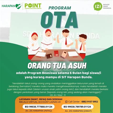 Program Orang Tua Asuh Ota Sit Harapan Bunda