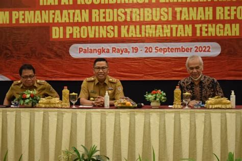 Setda Prov Kalteng Pemprov Kalteng Gelar Rakor Penataan Akses Pemanfaatan Redistribusi Tanah