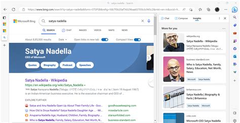 Bing Ai Chatbot Takes Center Stage On Microsoft Edge Sidebar No Brain Technology