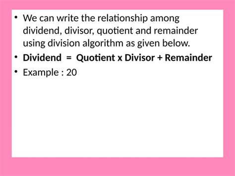 Class Ativity Quotient And Divisor Pptx