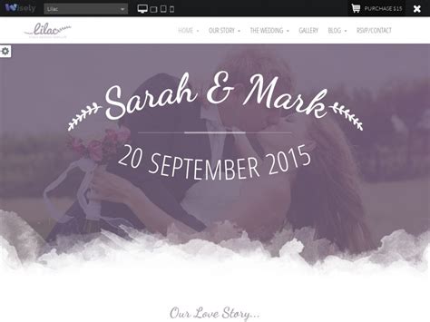 template html css premium lilac responsive one page html5 wedding