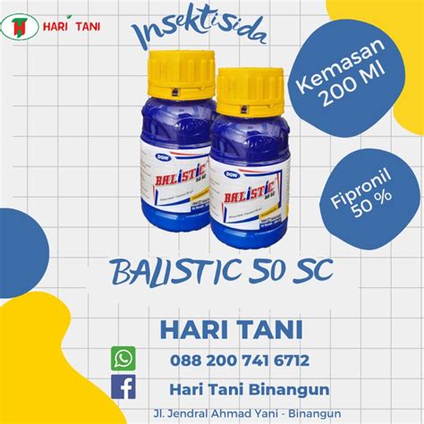 Jual Insektisida Balistic 200 Ml Fipronil Hama Penggerek Batang Hama Sundep Padi Shopee