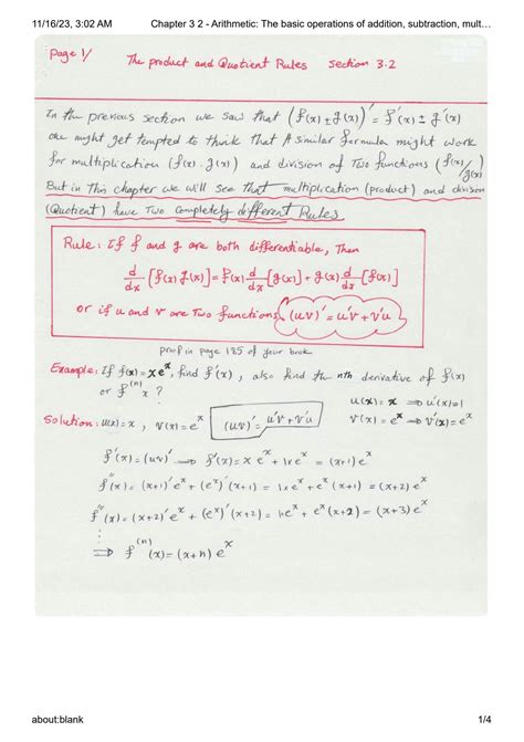 Solution Chapter 3 2 Arithmetic The Basic Operations Of Addition Subtraction Multiplication And