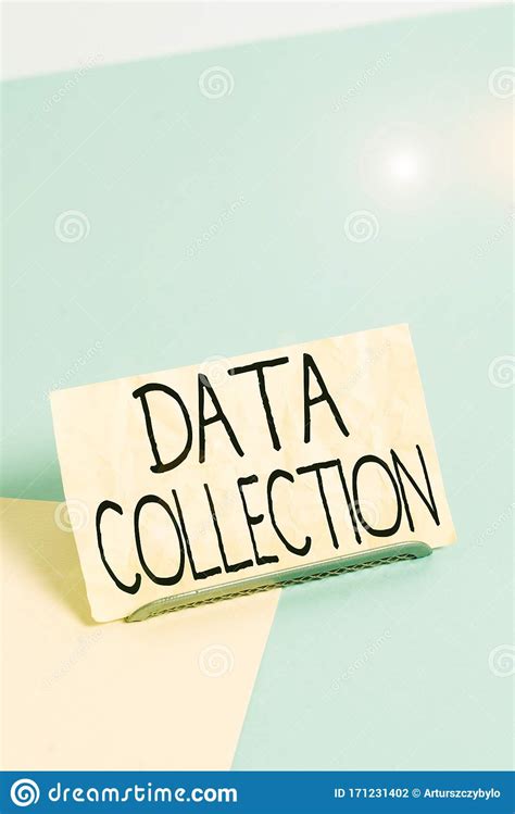 conceptual hand writing showing data collection business photo