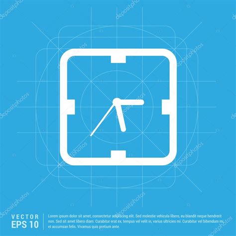 Flat Clock Web App Icon Stock Vector By ©ibrandify 103984672