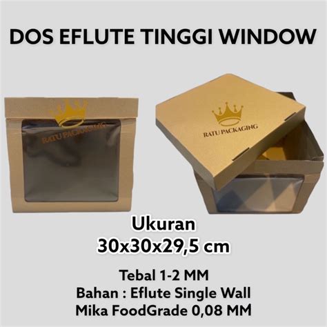 Jual RATU Dos EFLUTE TEBAL MIKA SAMPING Ukuran 30 Tinggi 29 5CM