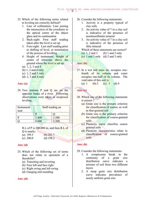 Ies 2013 Civil Engineering Objective Paper Ii Solved Question Paper Pdf