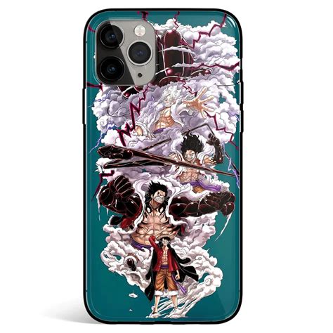 One Piece Phone Case Luffy Gear Evolution Art Phone Cover Monkey Ninja