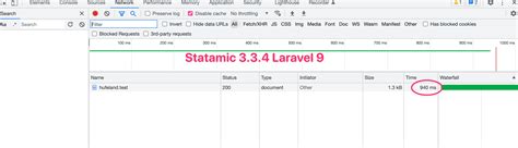 Significantly Worse Loading Times TTFB On 3 3 And Larvel 9 Issue