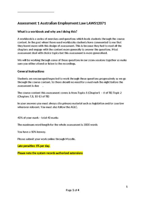 workbook exercises from topics 1 and 2 assessment 1 australian