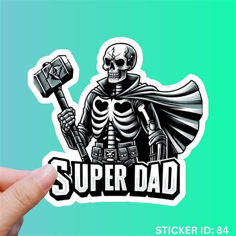 Super Dad Sticker Dad Sticker T For Dad Beer Sticker Cool Sticker