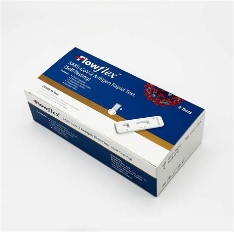 Flowflex™ Covid 19 Art Antigen Rapid Test Kit 5 Testsbox Flowflex