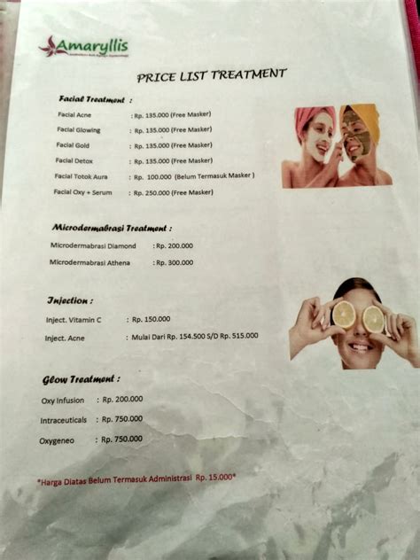 Harga Perawatan Di Klinik Kecantikan Athena Homecare24