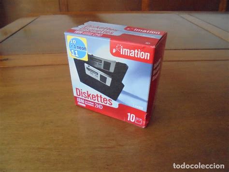 Caja 10 Diskettes Imation 1 Neon 2hd 35 Ibm Buy Other Collectibles