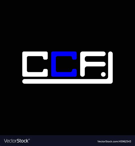 Ccf Letter Logo Creative Design With Graphic Vector Image