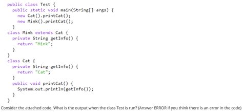 Solved Public Class Test Public Static Void Mainstring