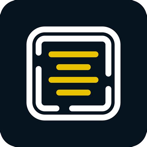 Center Alignment Line Yellow White Icon 41939039 Vector Art At Vecteezy