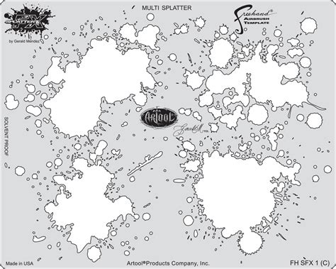 Freehand Artool Template Splatter Fx By Gerald Mendez