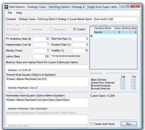Real Options Strategic Cases Option To Switch Inputs Rov