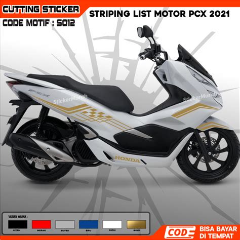Jual Sticker Cutting List Striping Pcx 2021 Code S012 List Pcx Murah