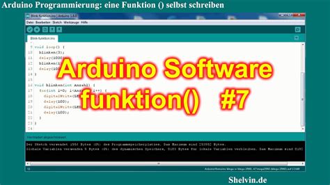 Arduino Eigene Funktion Erstellen