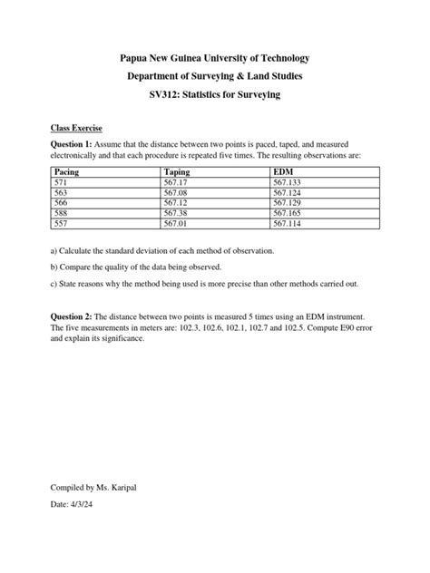 Class Exercise L3 L4 Pdf