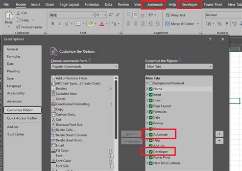 Automate Tab In Ribbon Not Showing Even Though Automate Tab Is