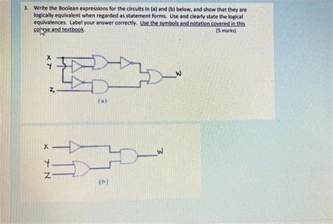 Solved Write The Boolean Expressions For The Circuits In Chegg