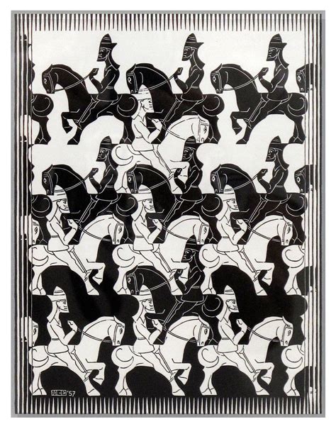 M C Escher Regular Division Of The Plane Iii For Sale At 1stdibs