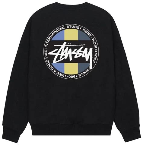 Buy Stussy Classic Dot Crew Black 1914929 Blac Goat