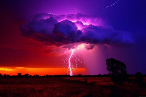 premium ai image lightning background ai generative